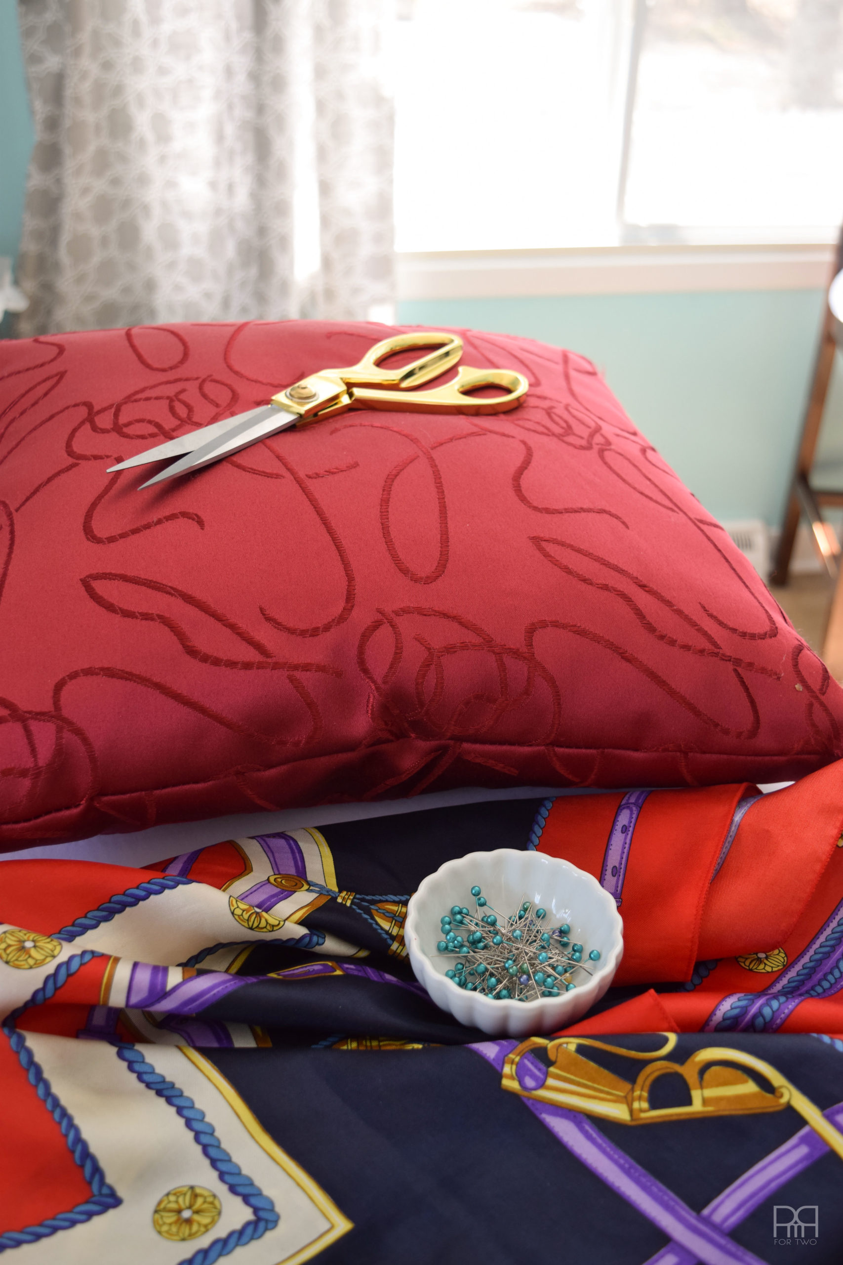 Thrifted Scarf Pillows