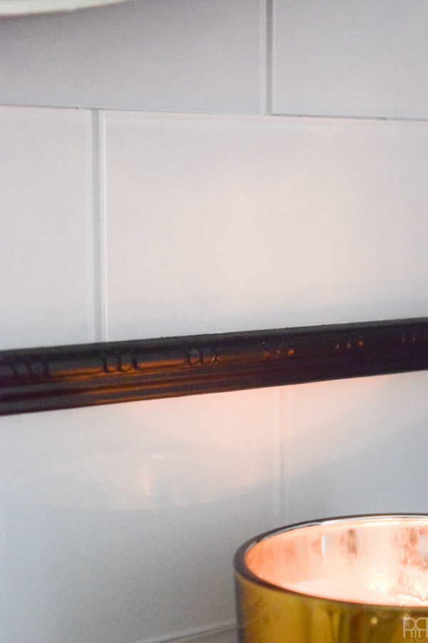 DIY Renter Friendly Tiled Wall