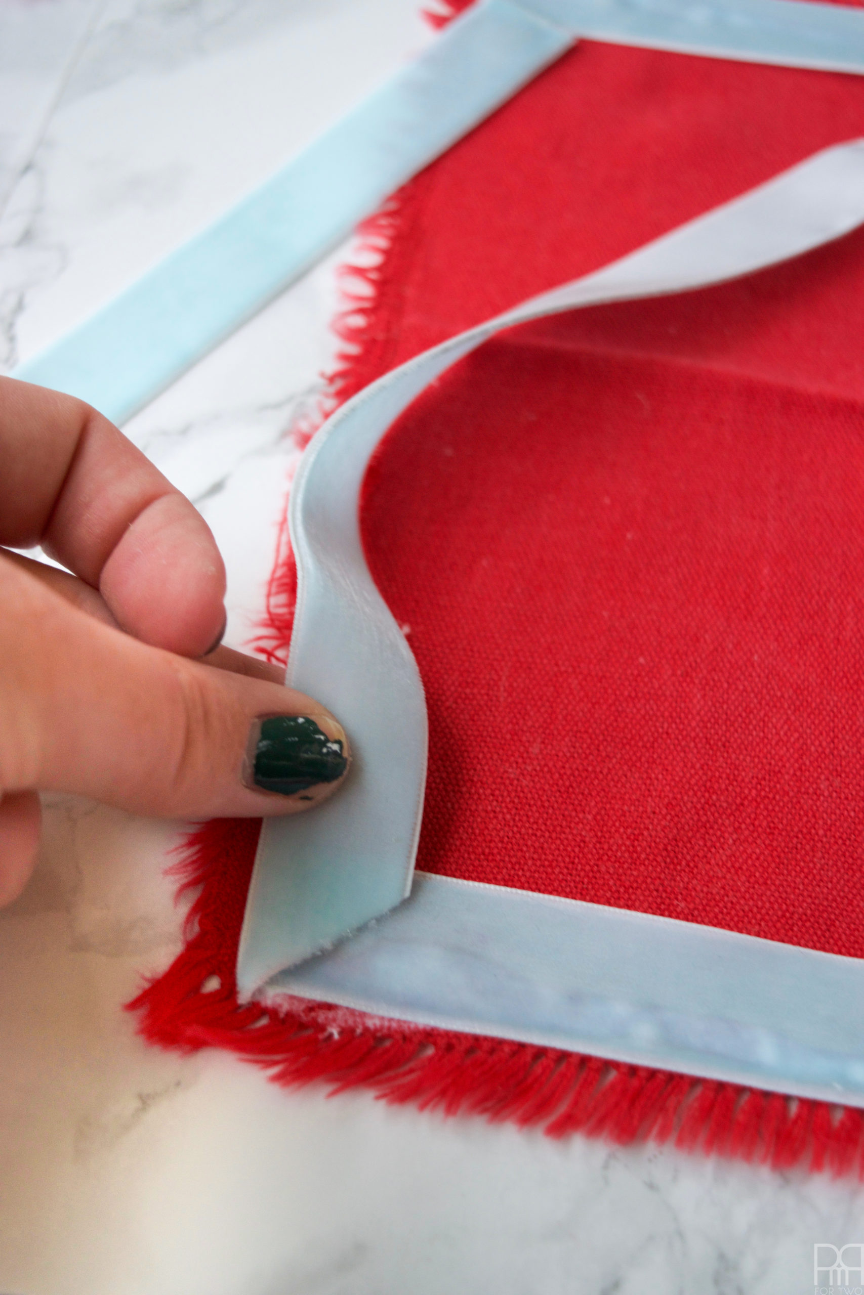 Upcycled Ribbon Cocktail Napkins
