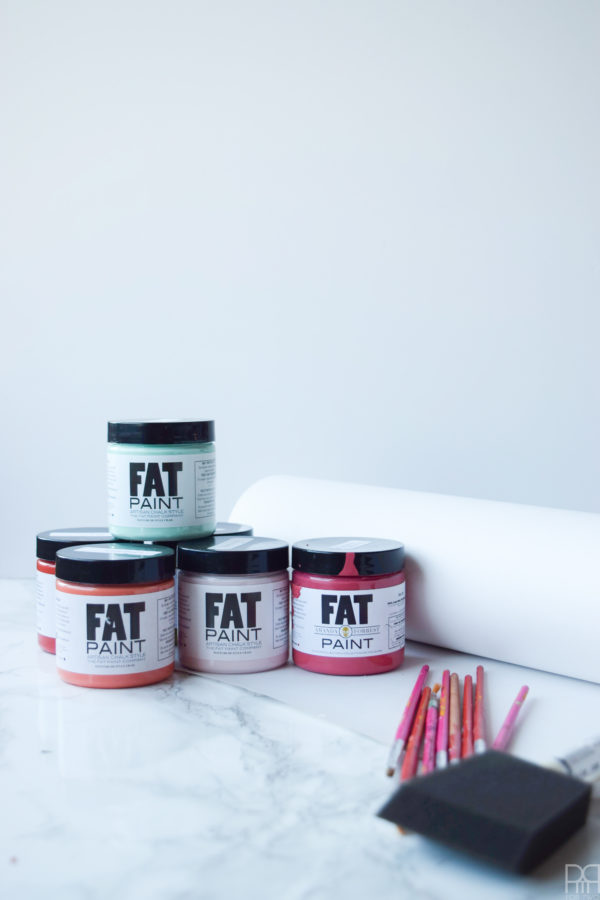 DIY Painted Wrapping Paper