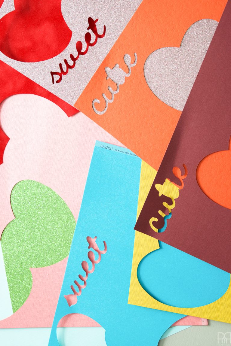 Candy Heart Valentine's Day Cards