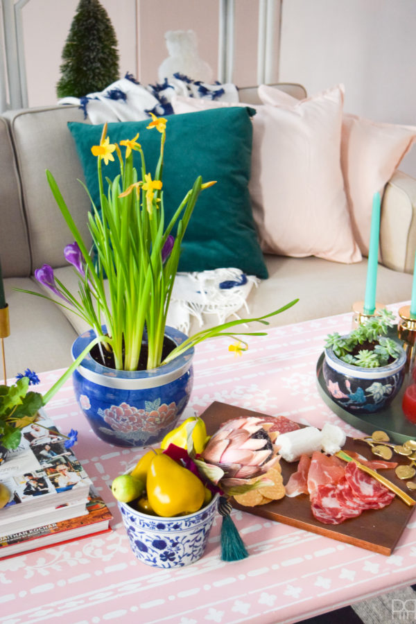 DIY Bone Inlay Coffee Table