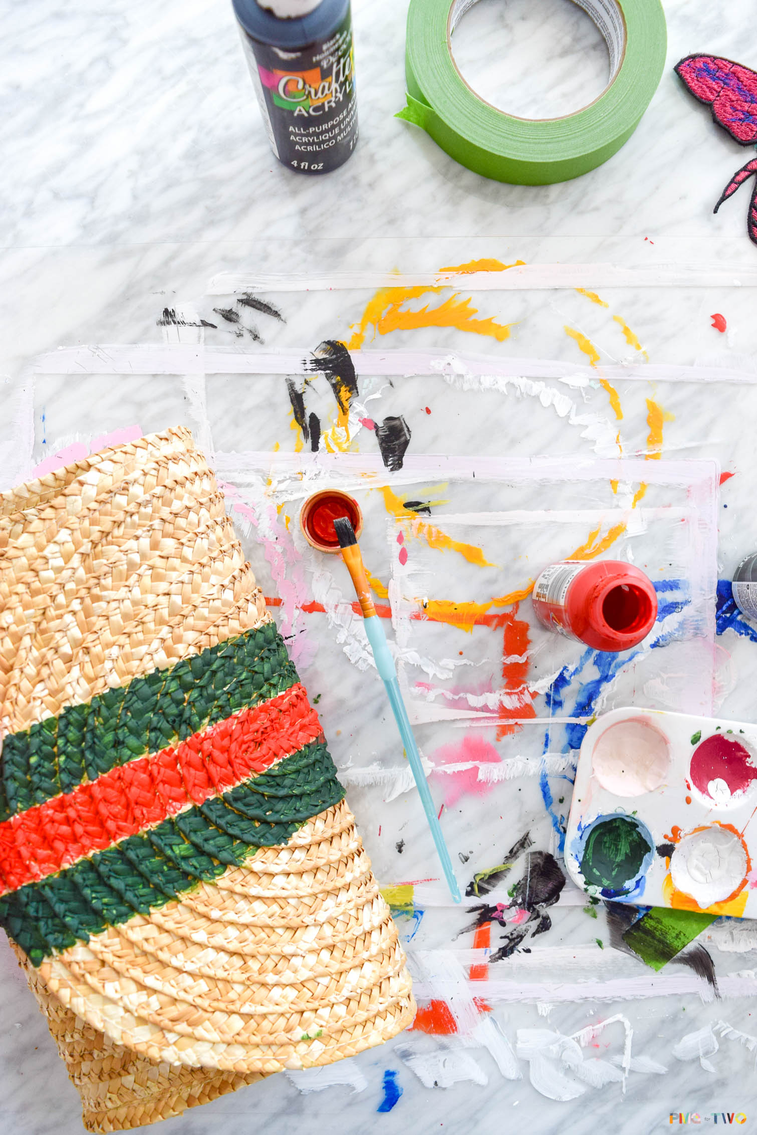 DIY Gucci Inspired Straw Clutch