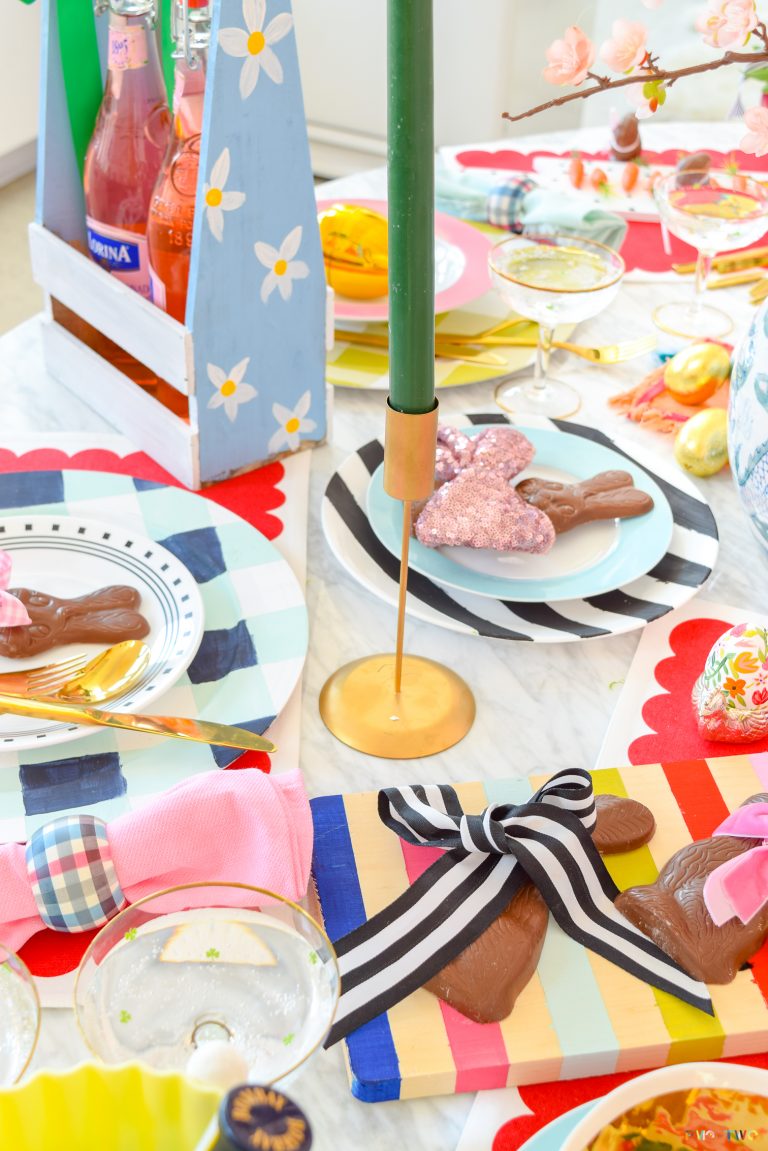 Kate Spade Inspired Easter Tablescape