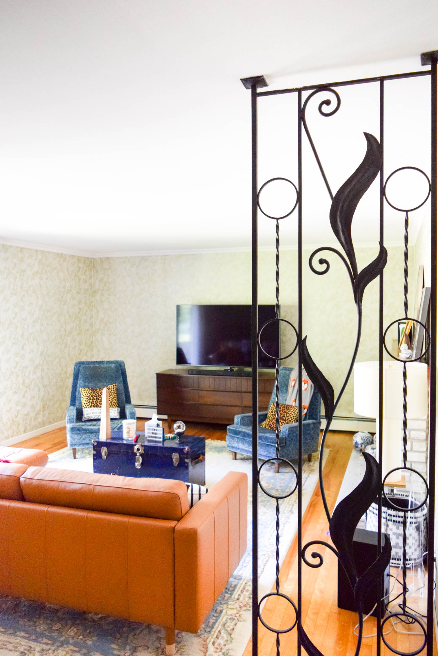 Mid Mod Eclectic Living Room Fall ORC • PMQ for two