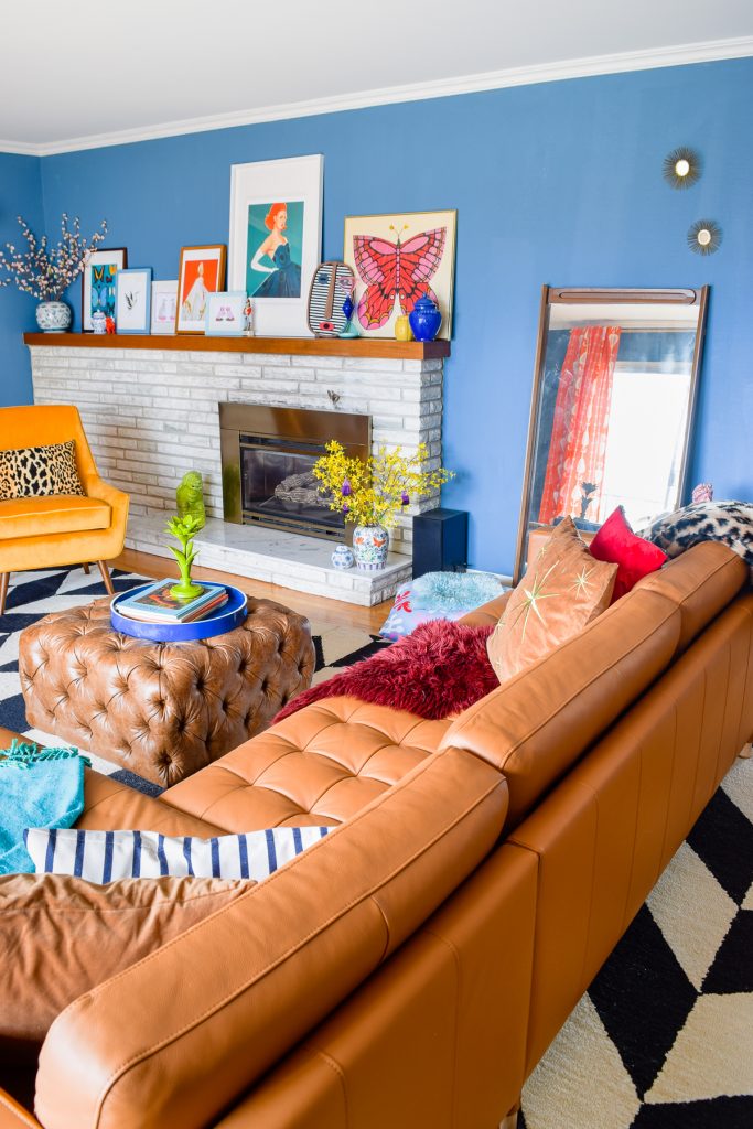 Mid Mod Eclectic Living Room • PMQ for two