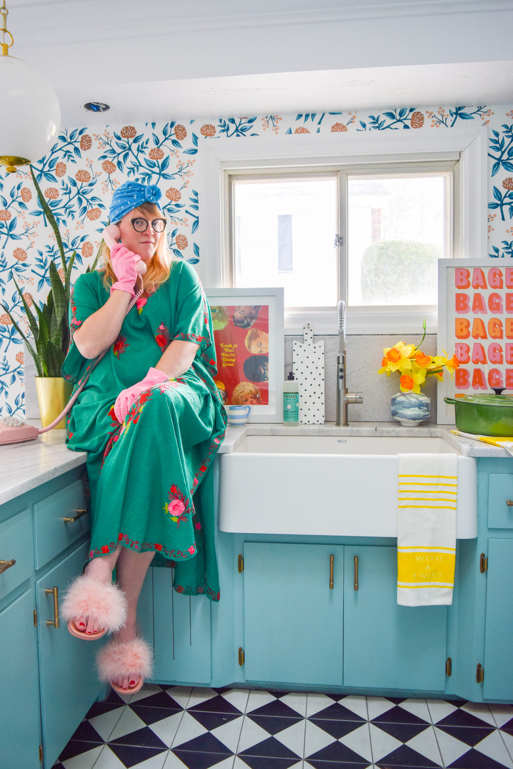 Retro Kitchen Sink English Rose Kitchen Units