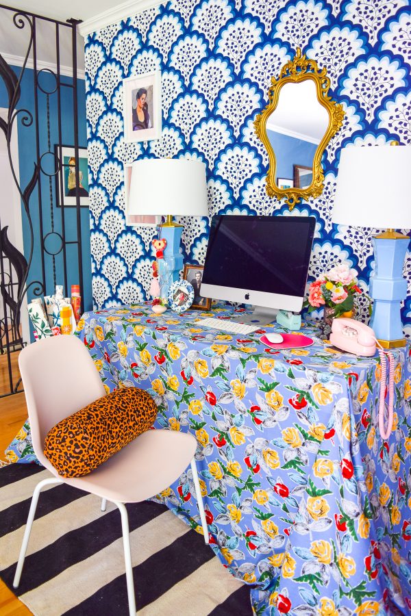 DIY Table Skirt for a Desk • PMQ for two