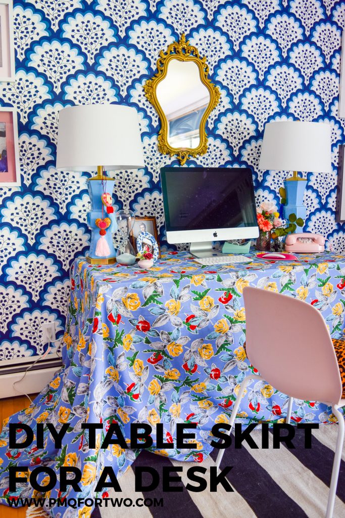 DIY Table Skirt for a Desk • PMQ for two