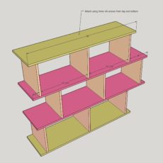 DIY Mid Century Modern Montessori Toy Shelf • PMQ for two